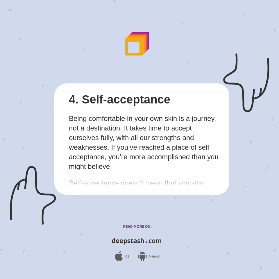 4. Self-acceptance - Deepstash