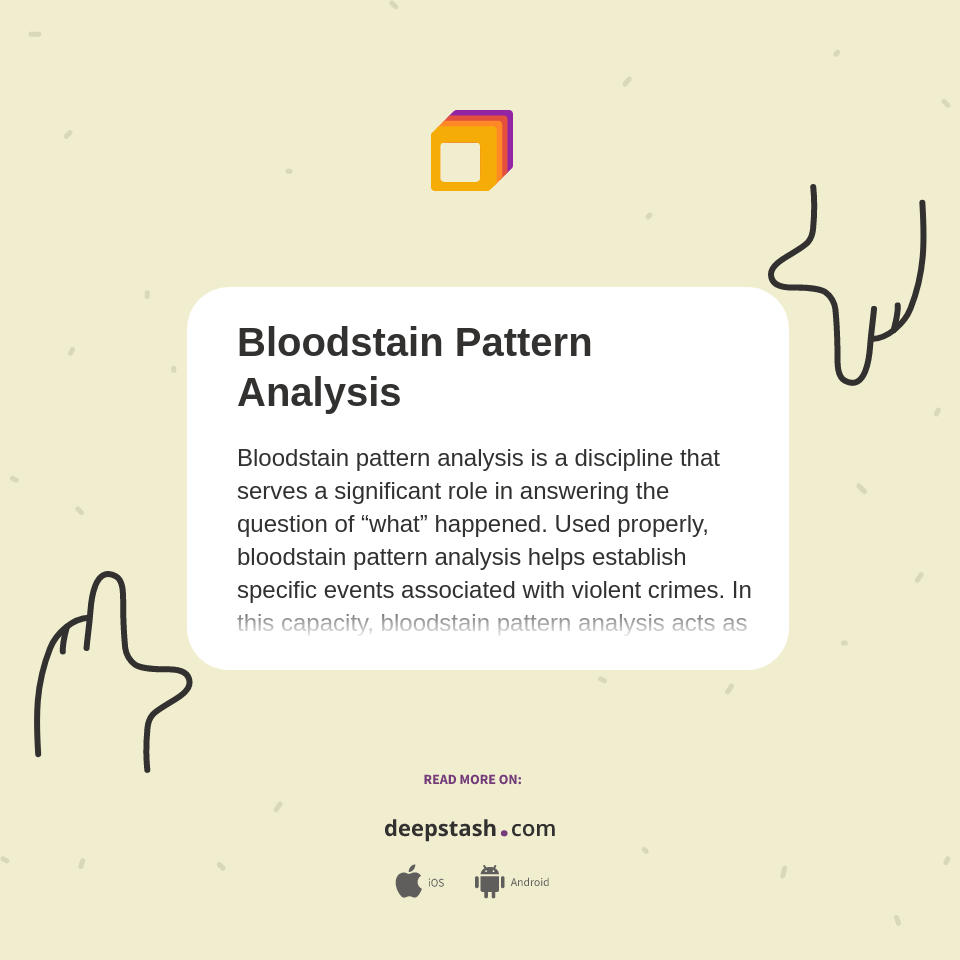 Bloodstain Pattern Analysis - Deepstash