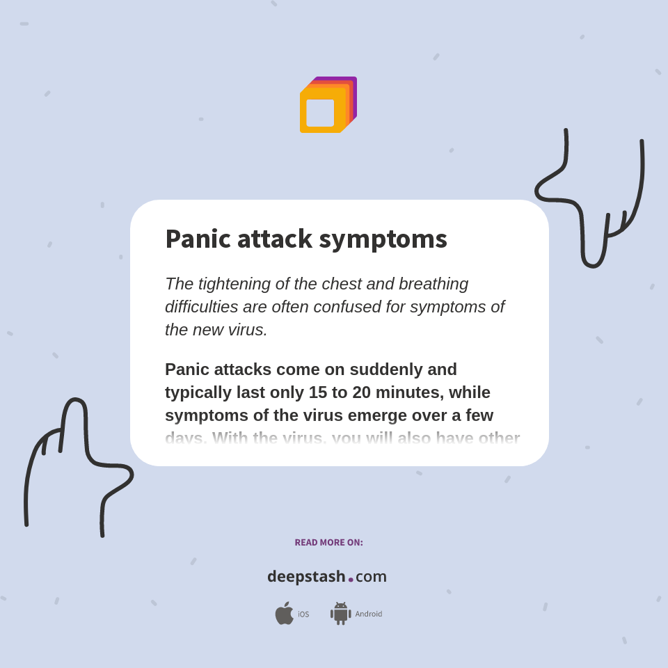 Panic attack symptoms - Deepstash