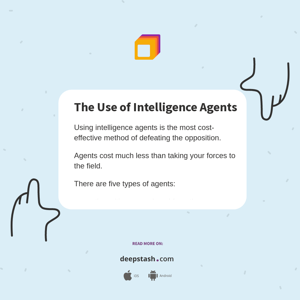 The Use of Intelligence Agents - Deepstash
