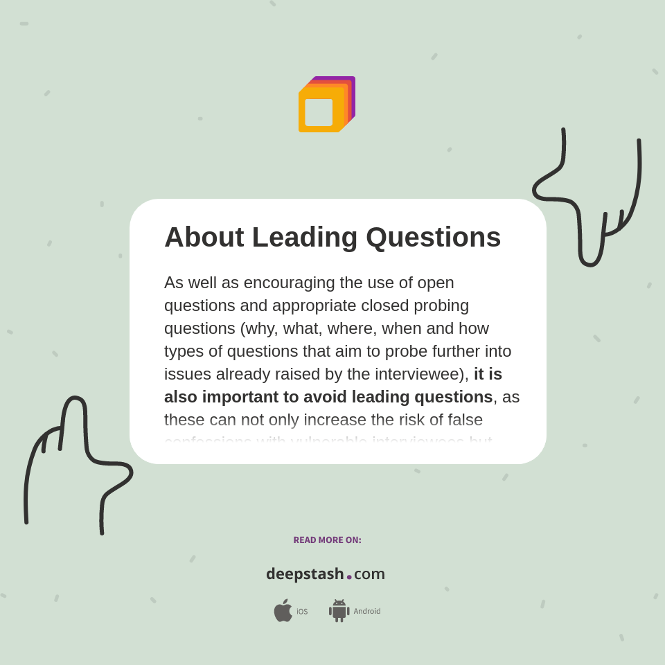 About Leading Questions - Deepstash