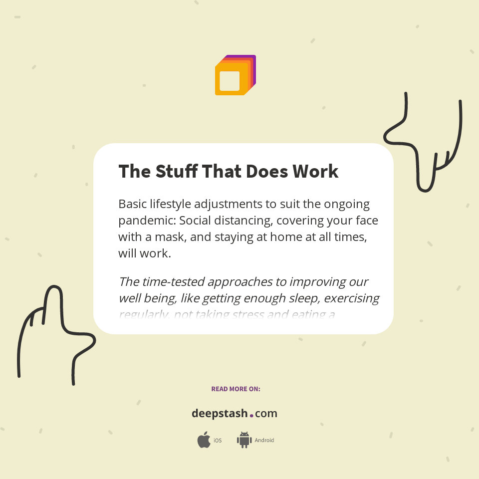 The Stuff That Does Work - Deepstash