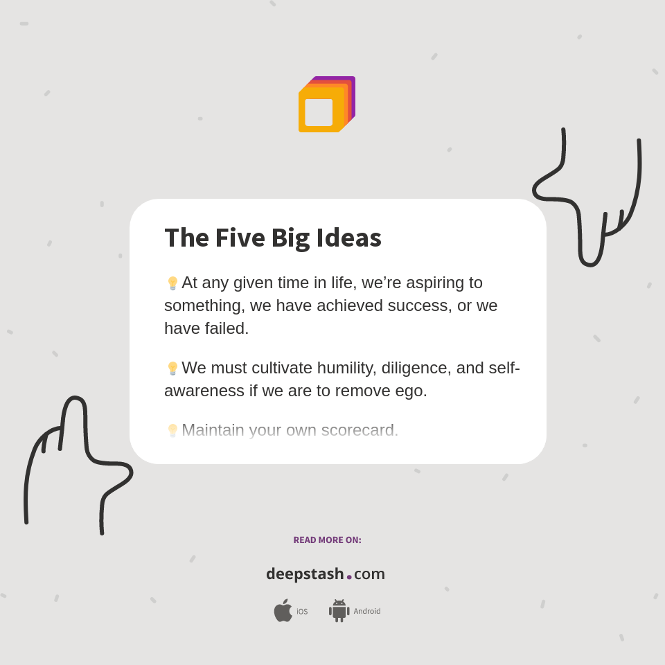 The Five Big Ideas - Deepstash