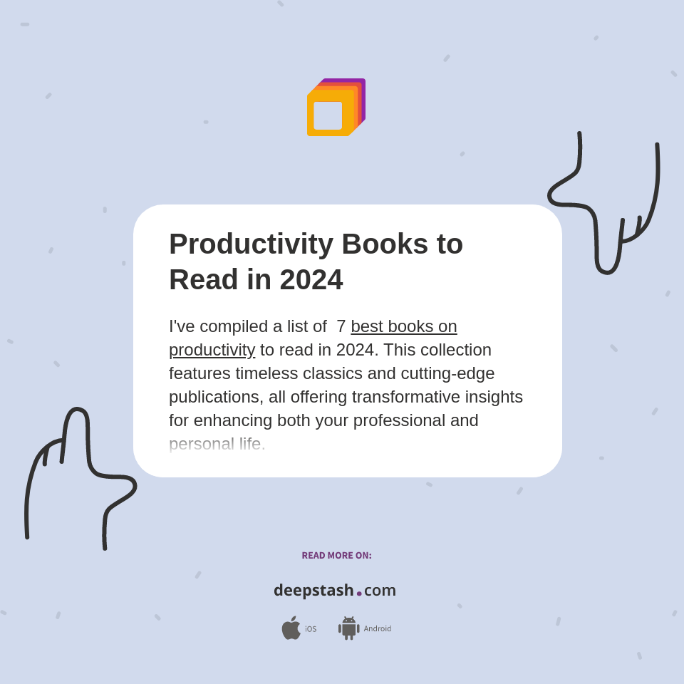 Productivity Books to Read in 2024 - Deepstash
