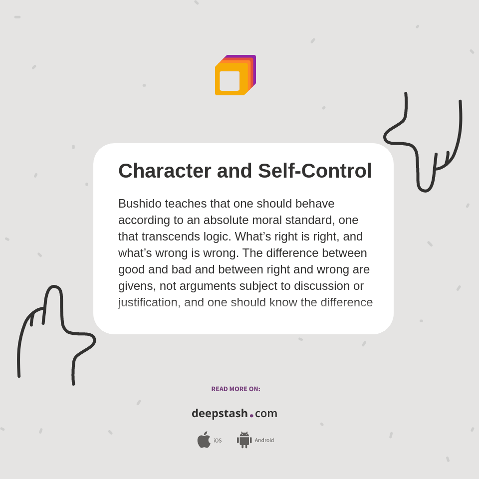 Character and Self-Control - Deepstash