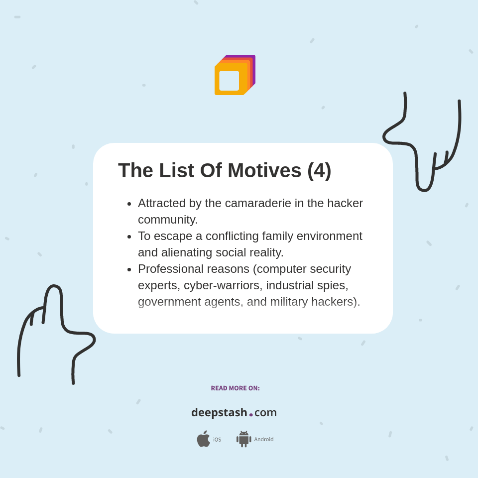 The List Of Motives (4) - Deepstash