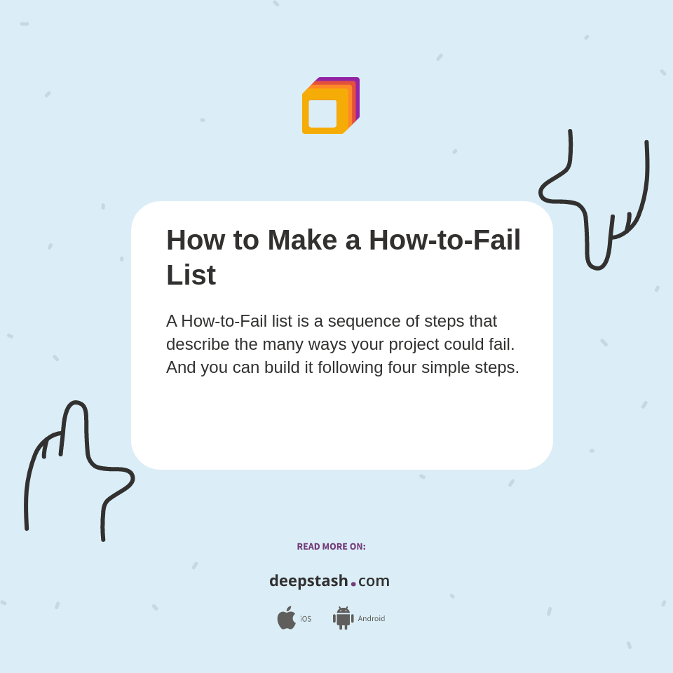 How to Make a How-to-Fail List - Deepstash