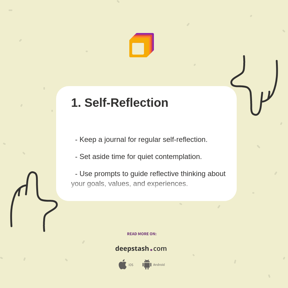 1. Self-Reflection - Deepstash