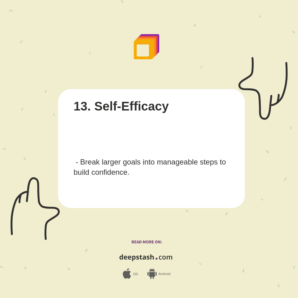 13. Self-Efficacy - Deepstash