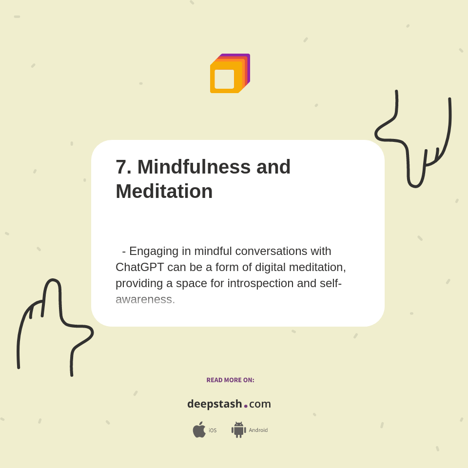 7. Mindfulness and Meditation - Deepstash