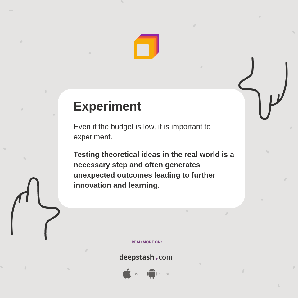 Experiment - Deepstash