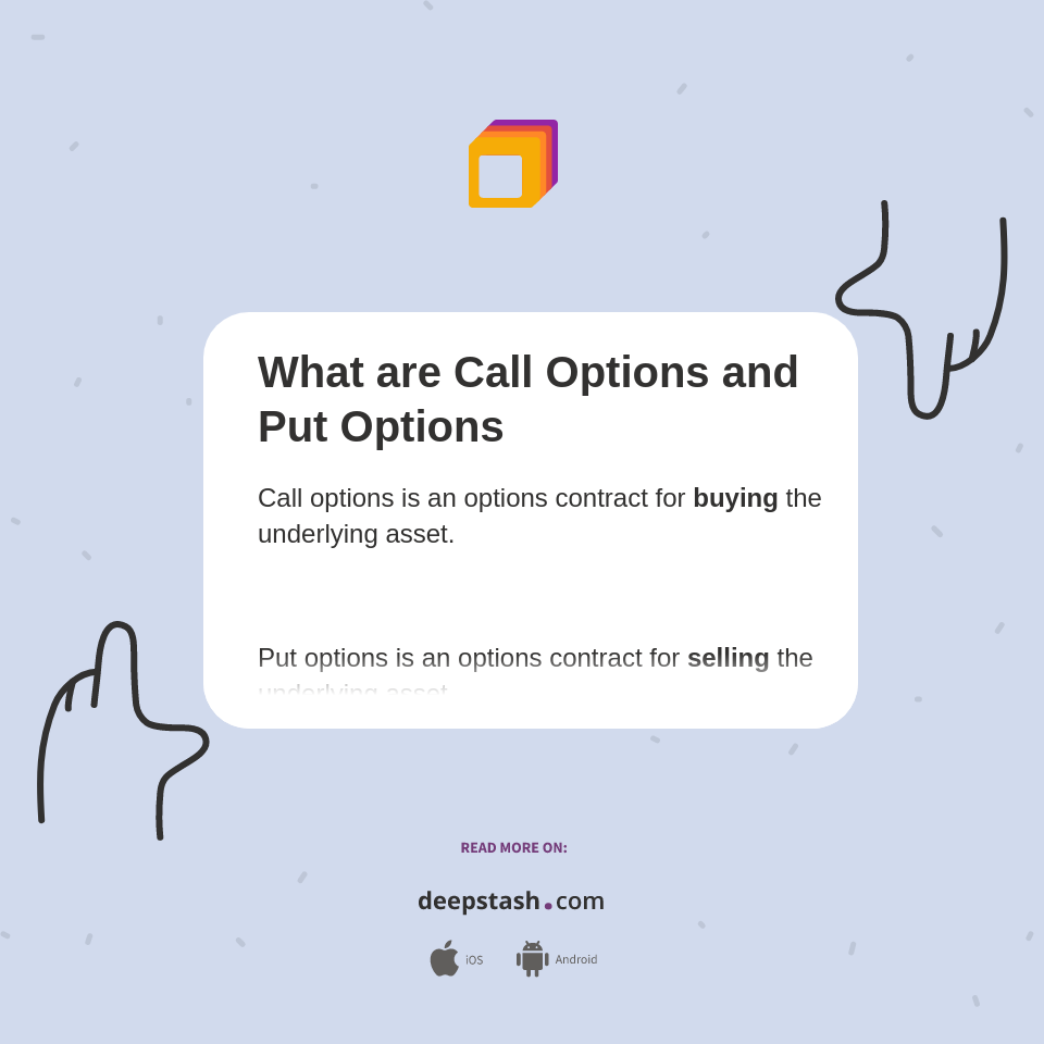 What are Call Options and Put Options - Deepstash
