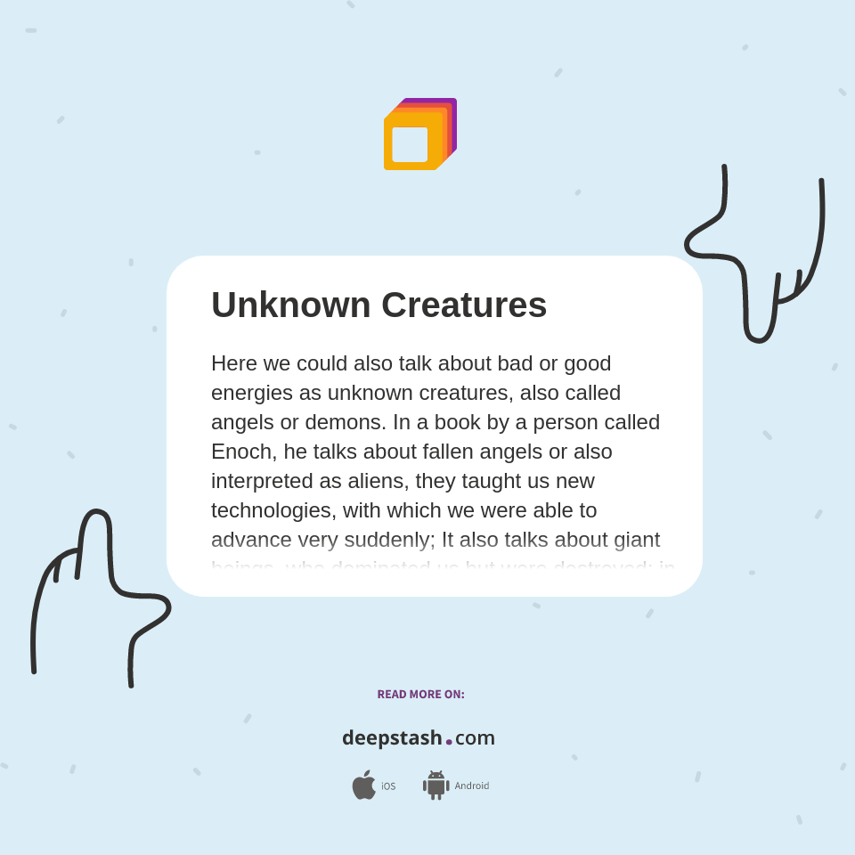 Unknown Creatures - Deepstash