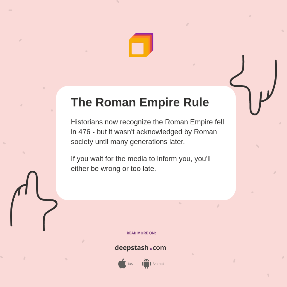 The Roman Empire Rule - Deepstash
