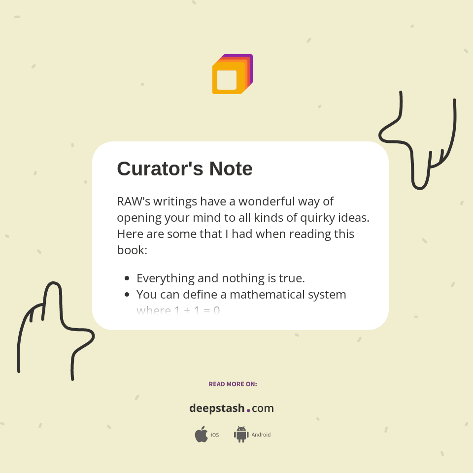 Curator's Note - Deepstash