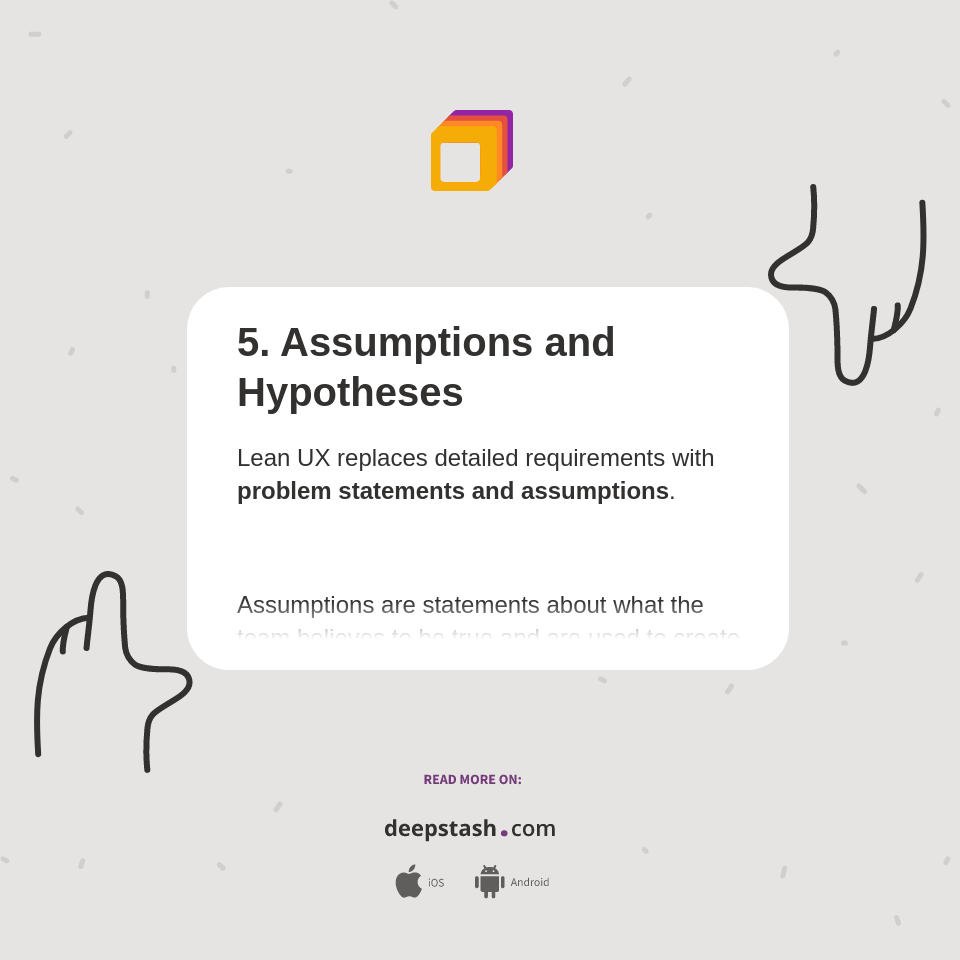 5. Assumptions and Hypotheses - Deepstash