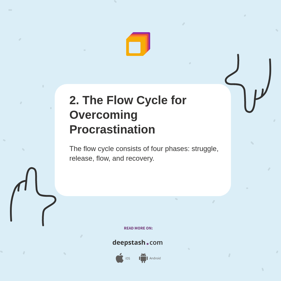 2. The Flow Cycle for Overcoming Procrastination - Deepstash