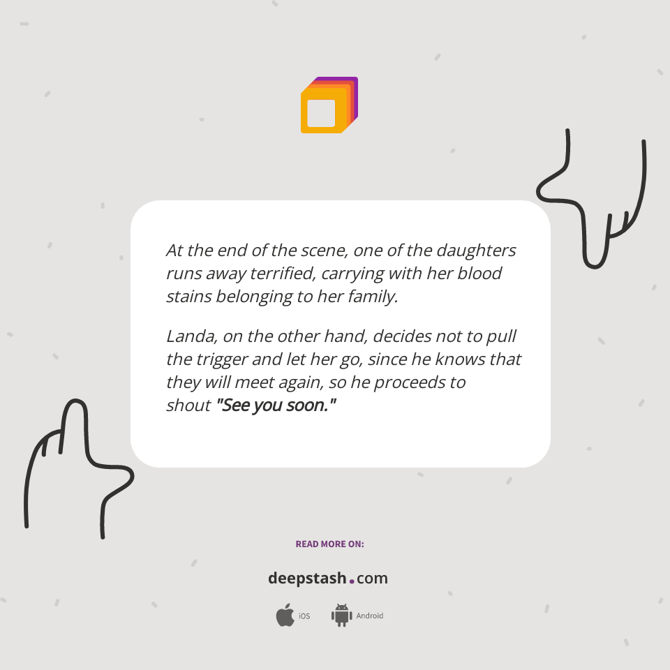 At the end of the scene, one of... - Deepstash