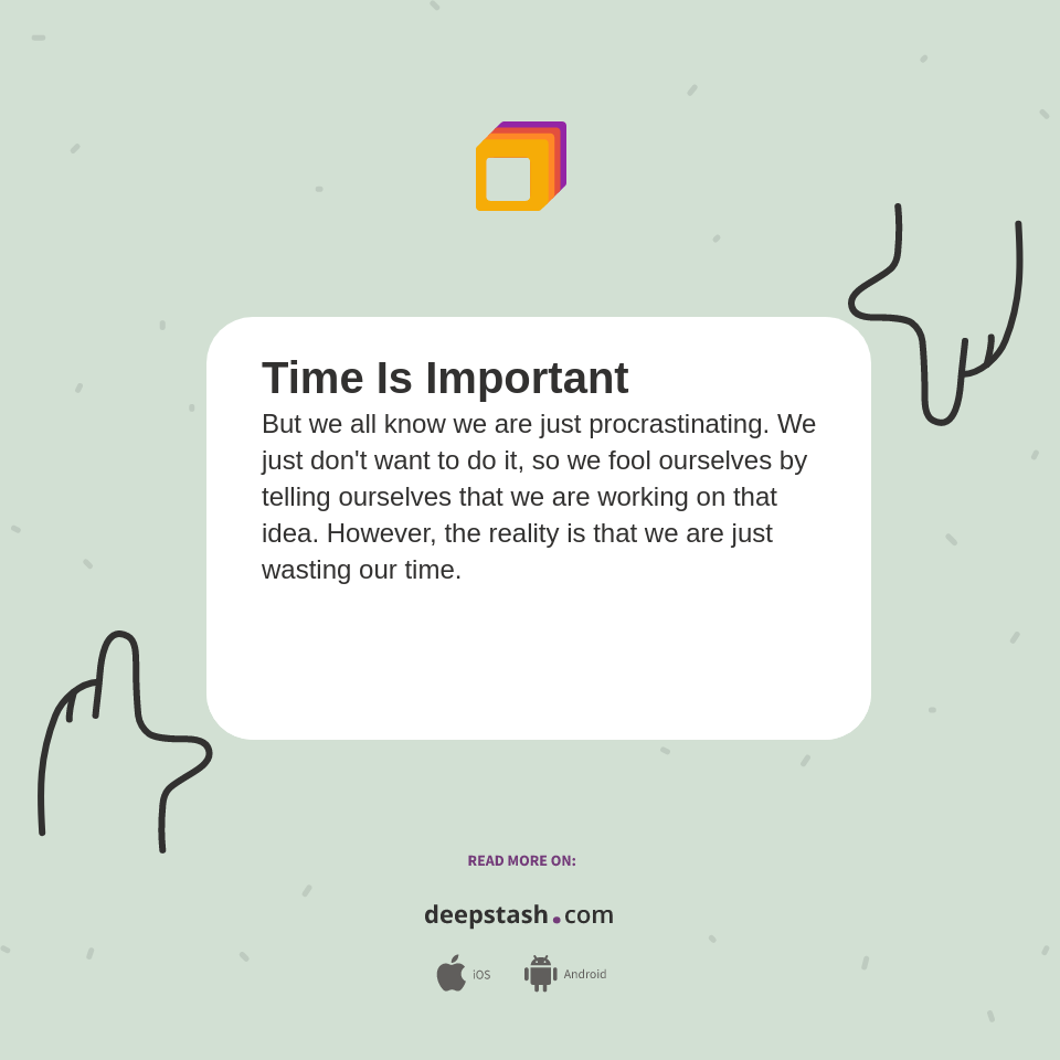 Time Is Important - Deepstash