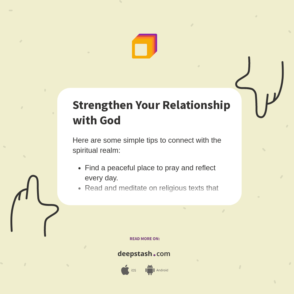 Strengthen Your Relationship with God - Deepstash