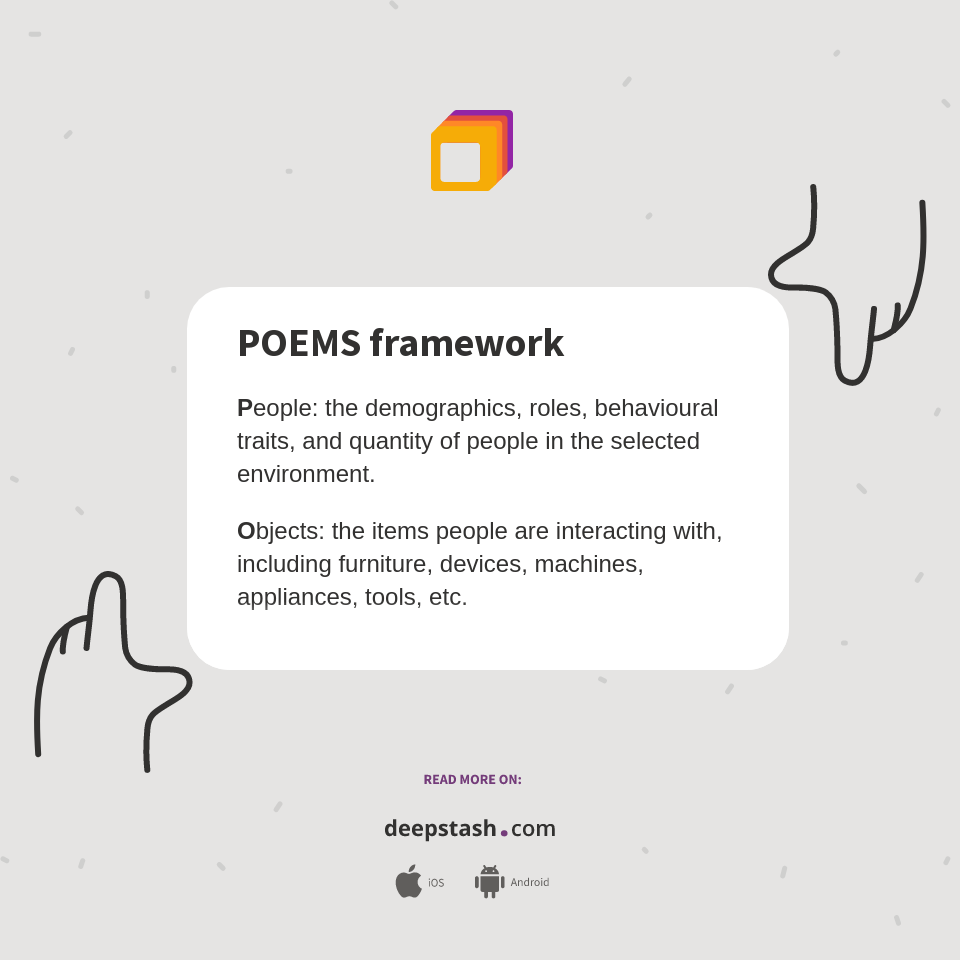 POEMS framework - Deepstash