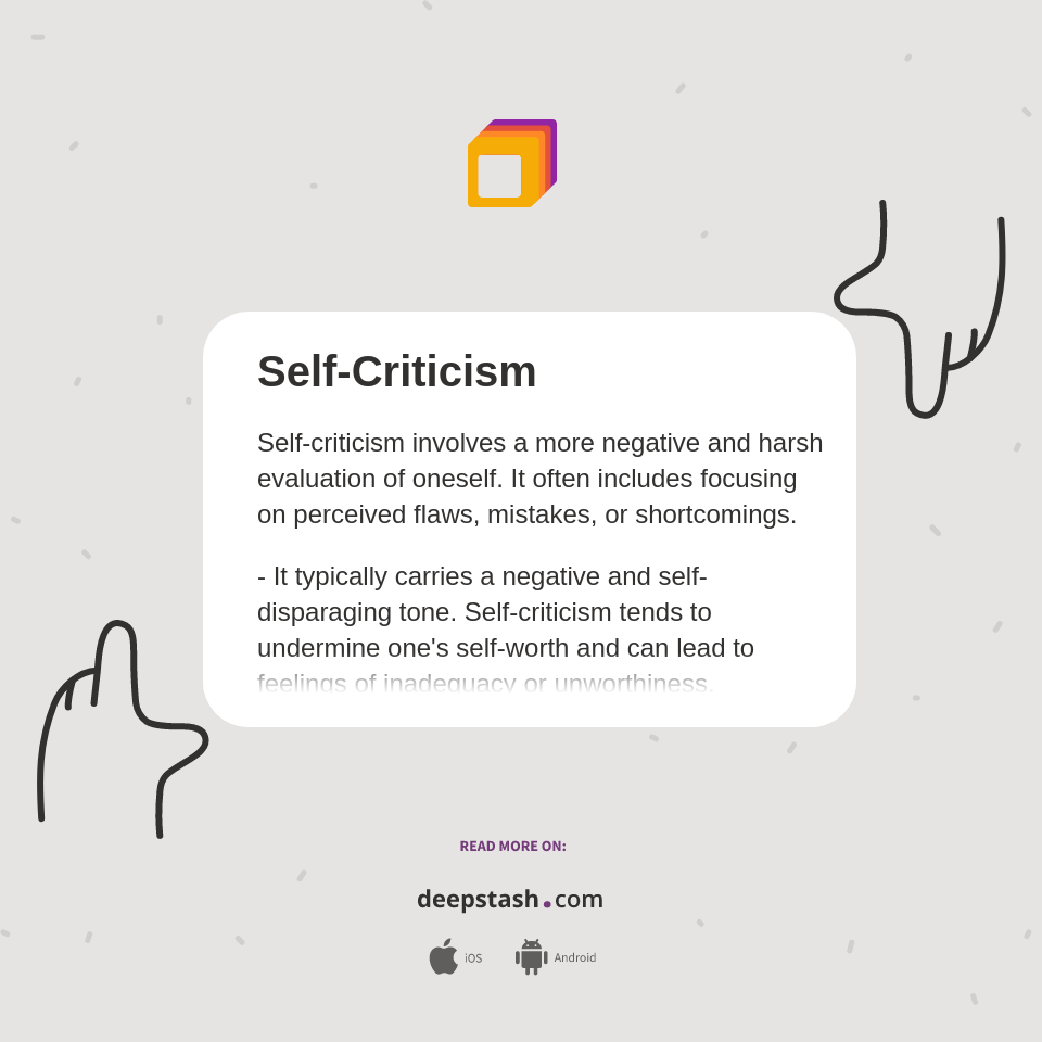 Self-Criticism - Deepstash