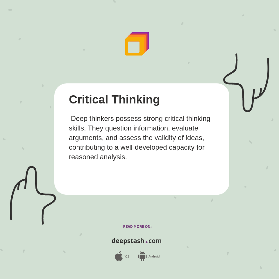 Critical Thinking - Deepstash
