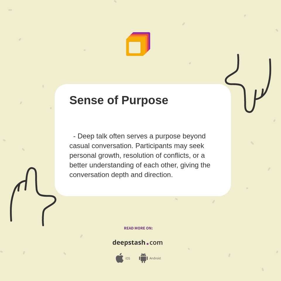 Sense of Purpose - Deepstash