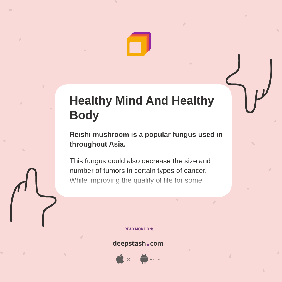 Healthy Mind And Healthy Body - Deepstash