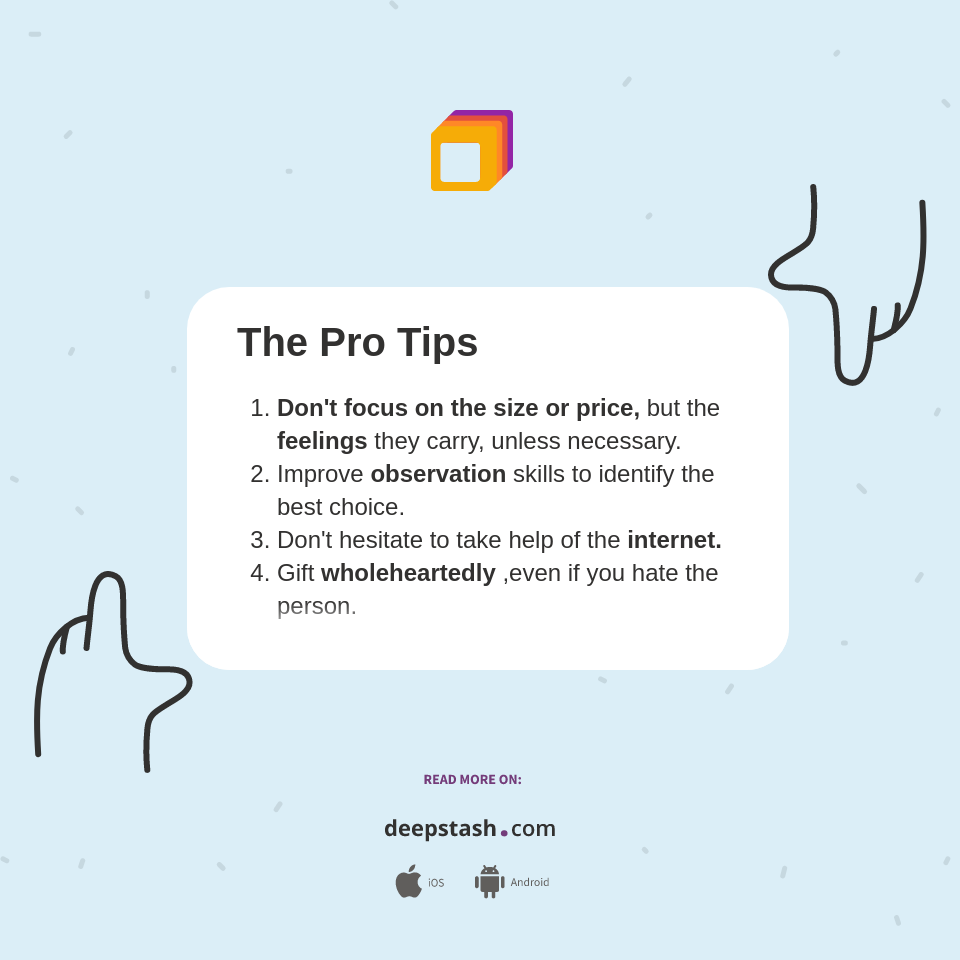 The Pro Tips - Deepstash