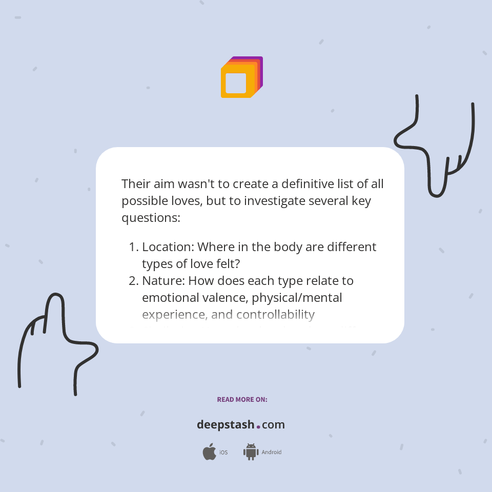 Their aim wasn't to create a definitive list of... - Deepstash