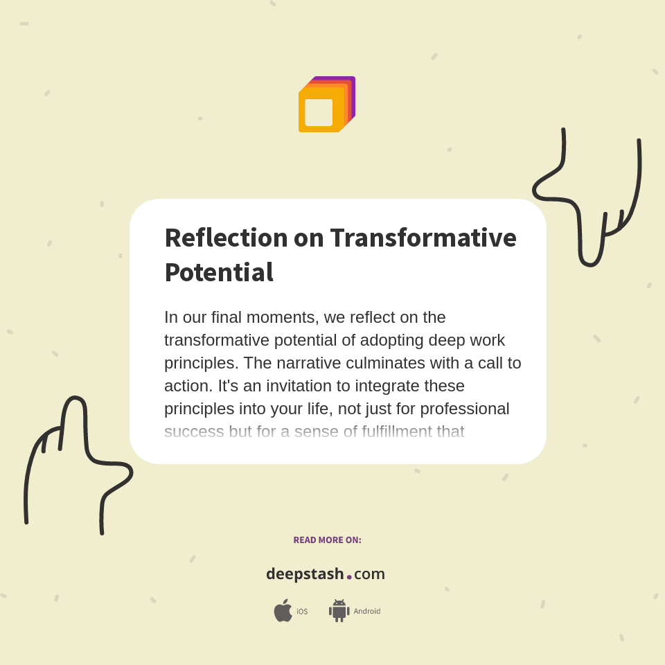 Reflection on Transformative Potential - Deepstash