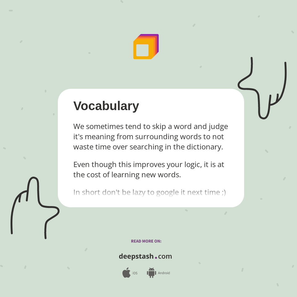 Vocabulary - Deepstash