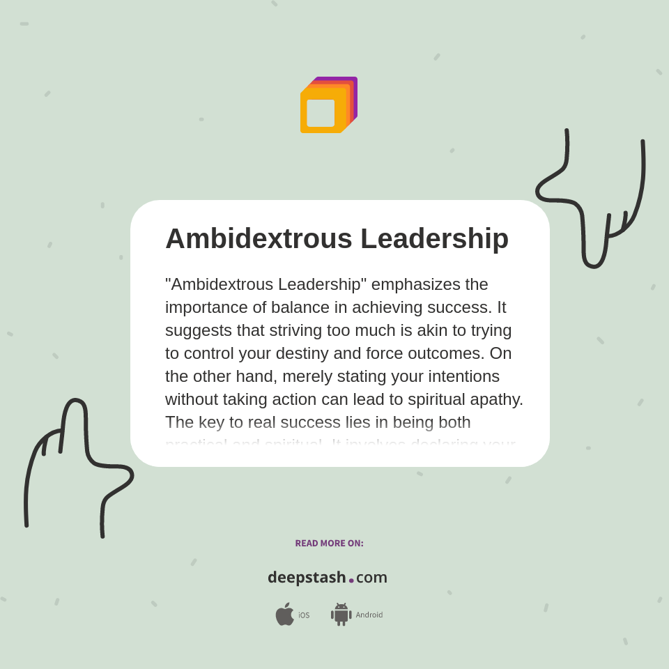 Ambidextrous Leadership - Deepstash