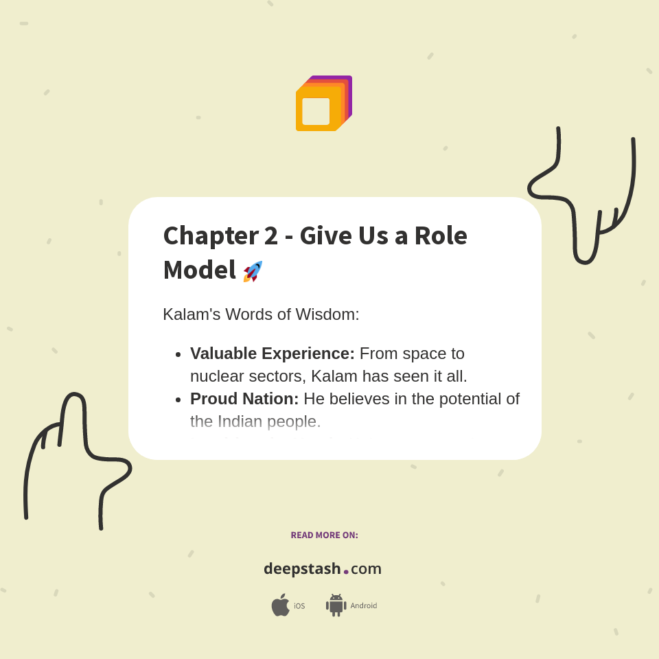 Chapter 2 - Give Us a Role Model 🚀 - Deepstash