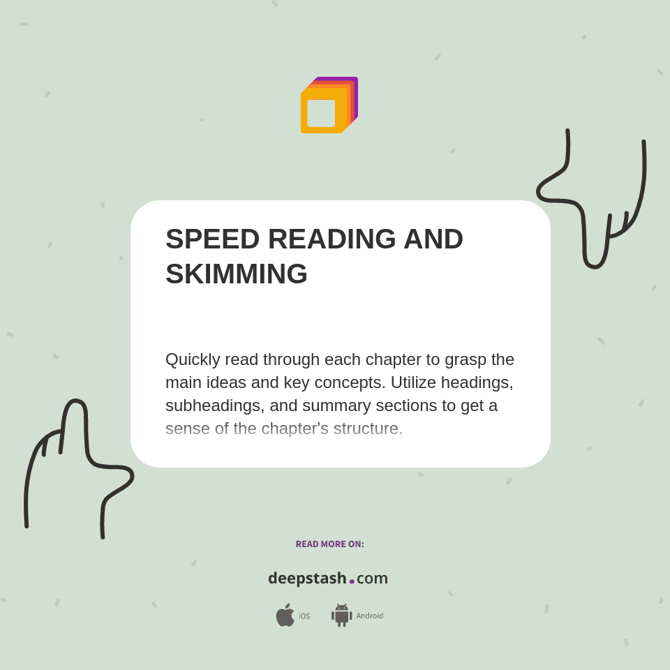 SPEED READING AND SKIMMING - Deepstash