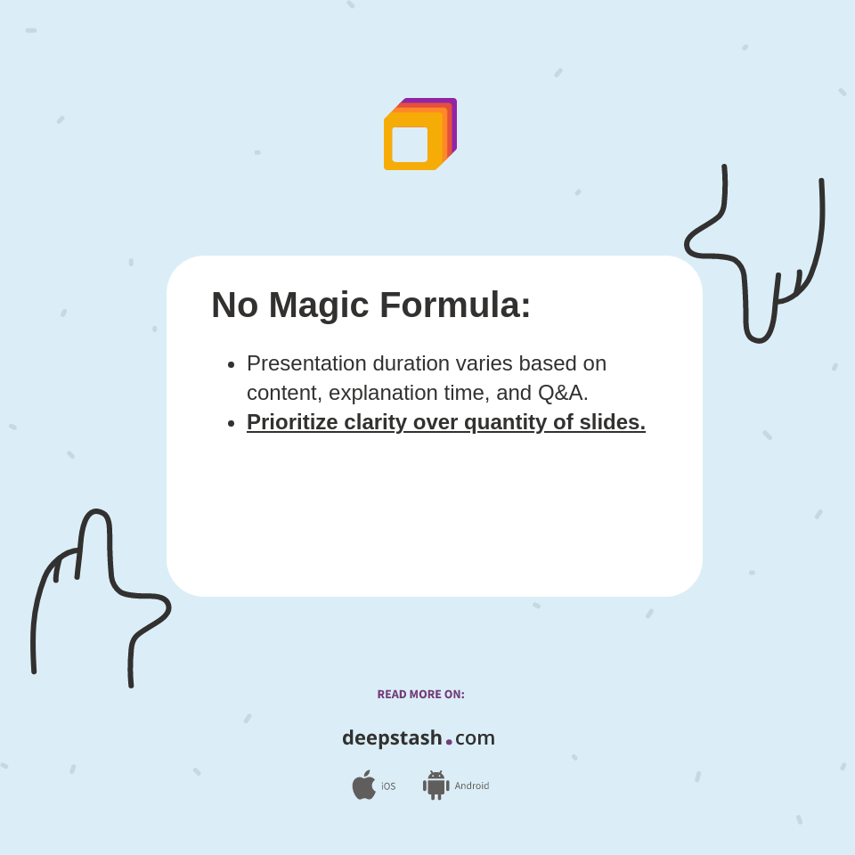No Magic Formula: - Deepstash