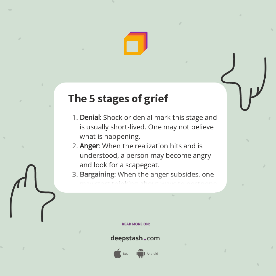 The 5 stages of grief - Deepstash