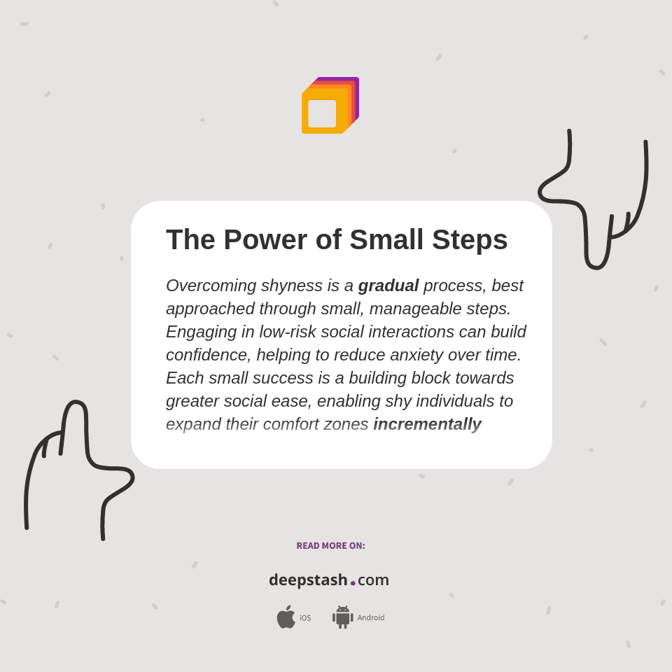 The Power of Small Steps - Deepstash