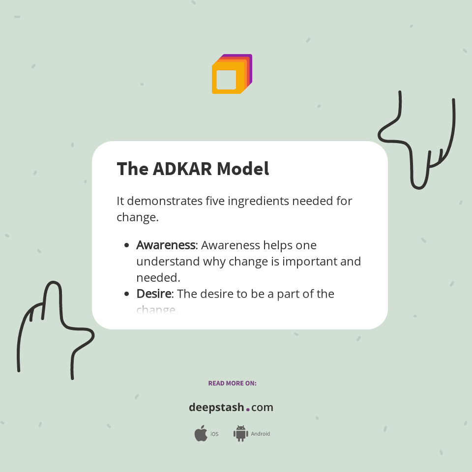 The ADKAR Model - Deepstash