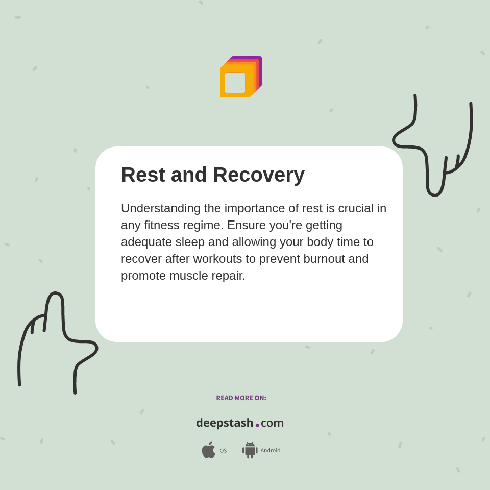 Rest and Recovery - Deepstash