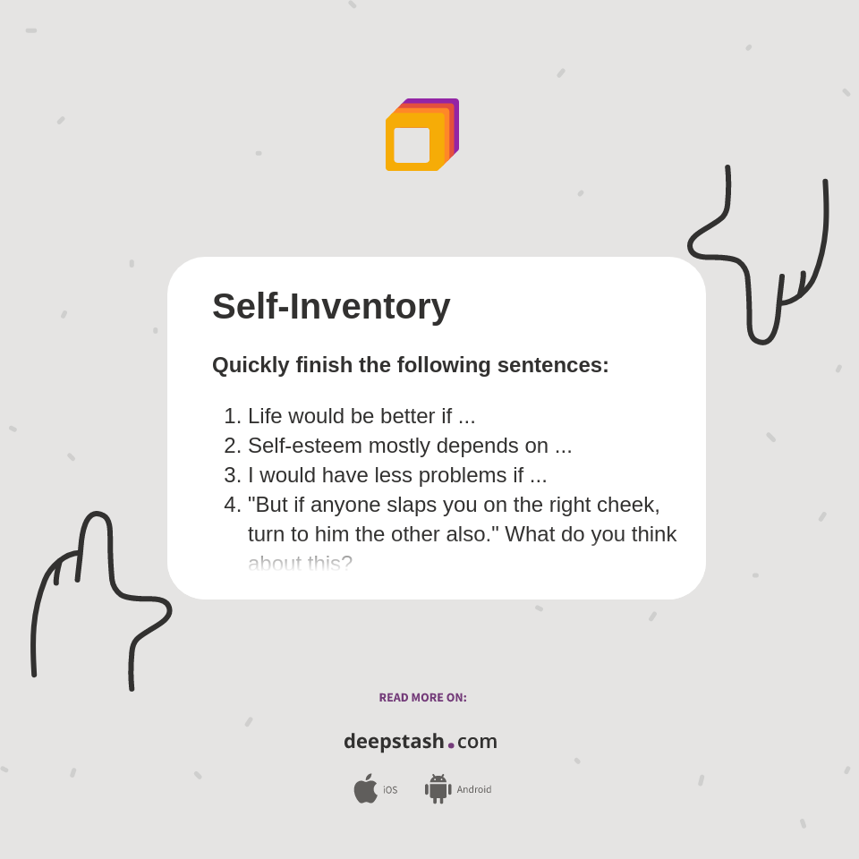 Self-Inventory - Deepstash