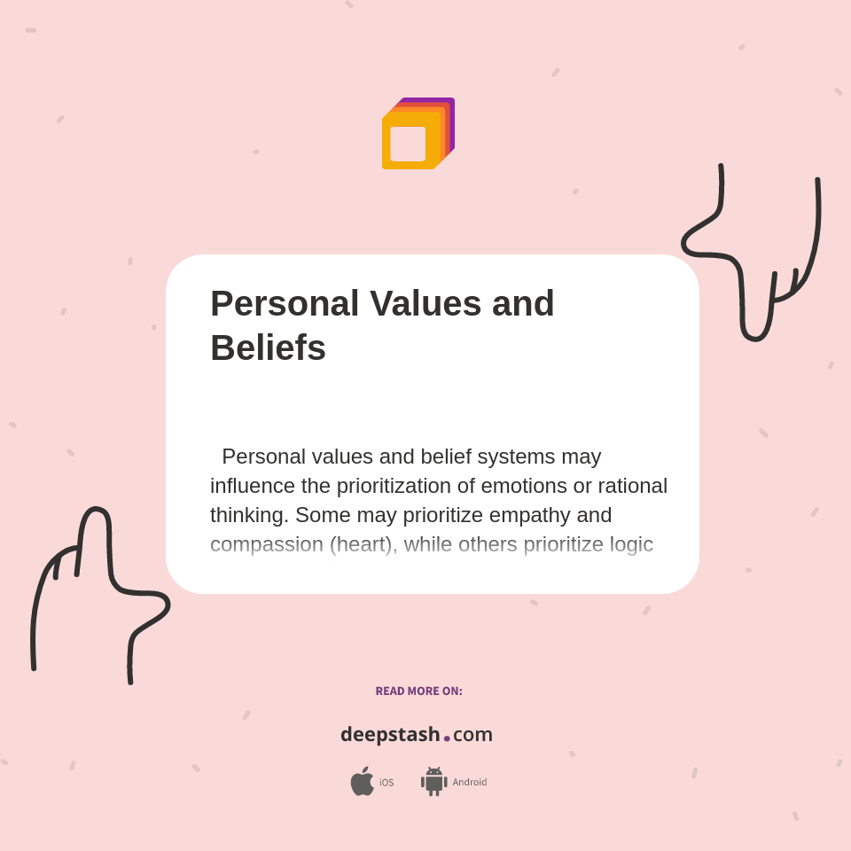 Personal Values and Beliefs - Deepstash