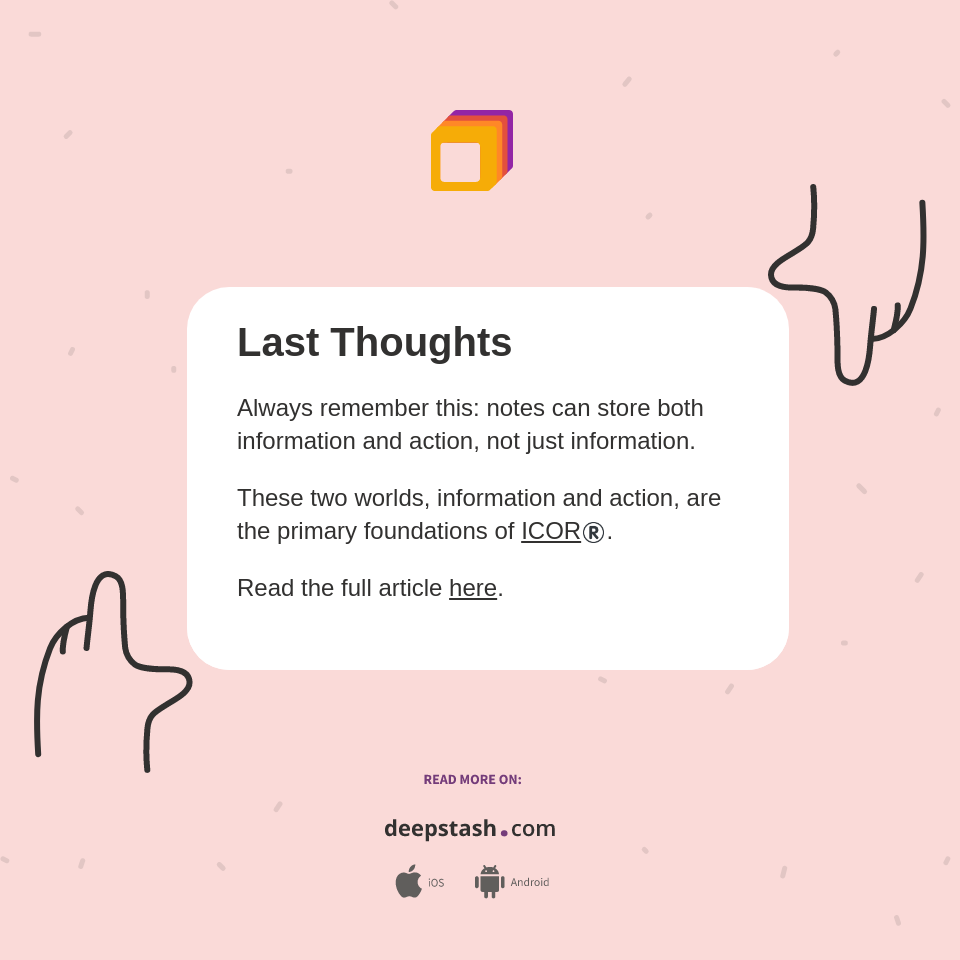 Last Thoughts - Deepstash