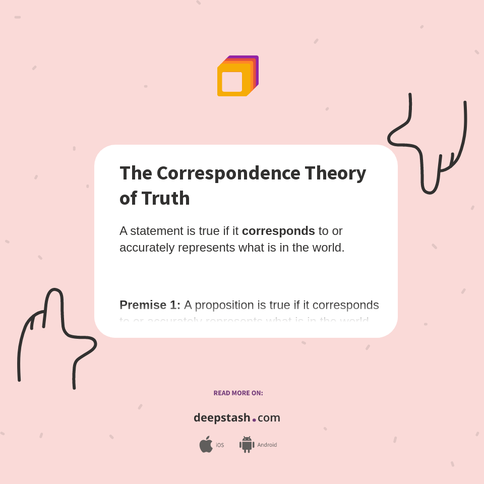 The Correspondence Theory of Truth - Deepstash