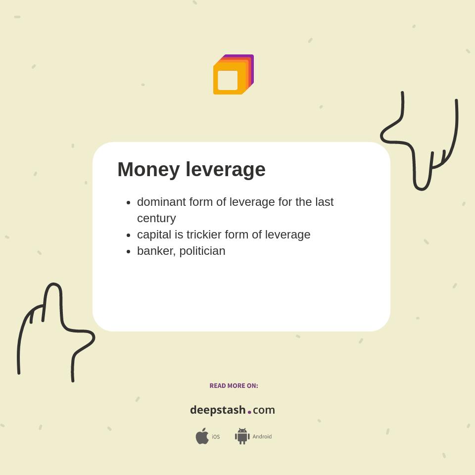 Money leverage - Deepstash