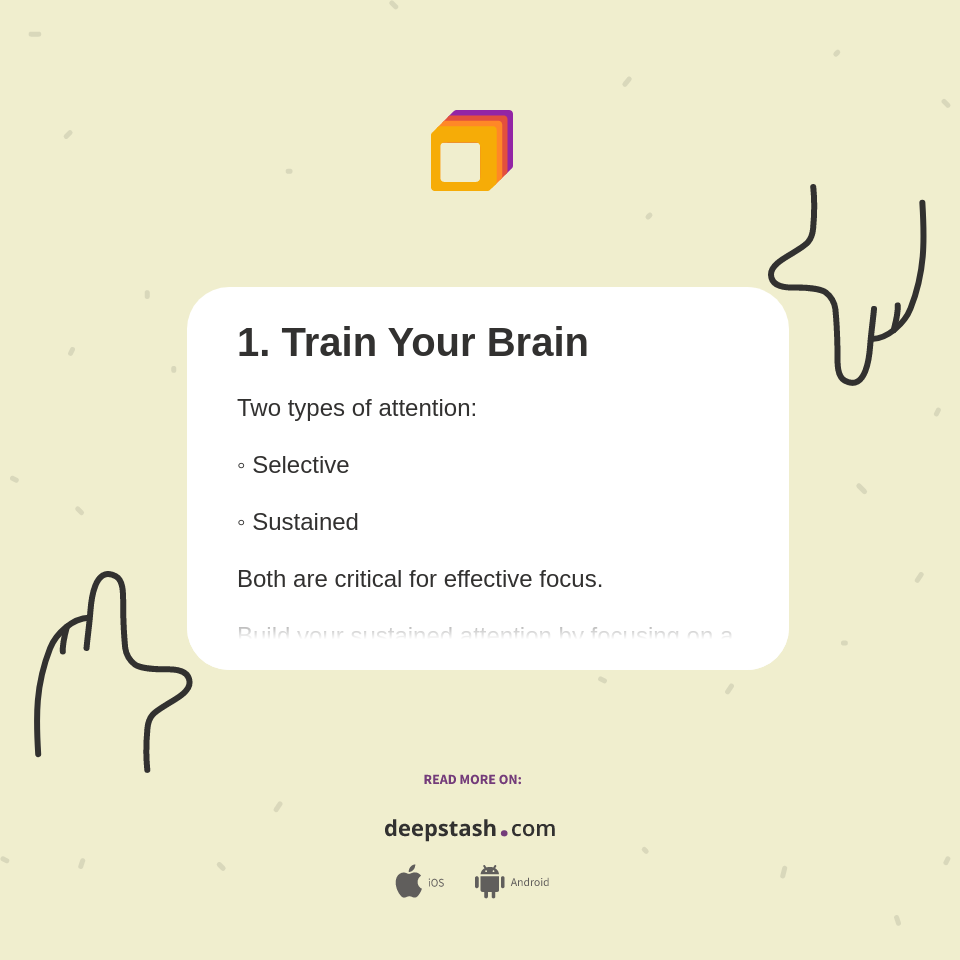 1. Train Your Brain - Deepstash