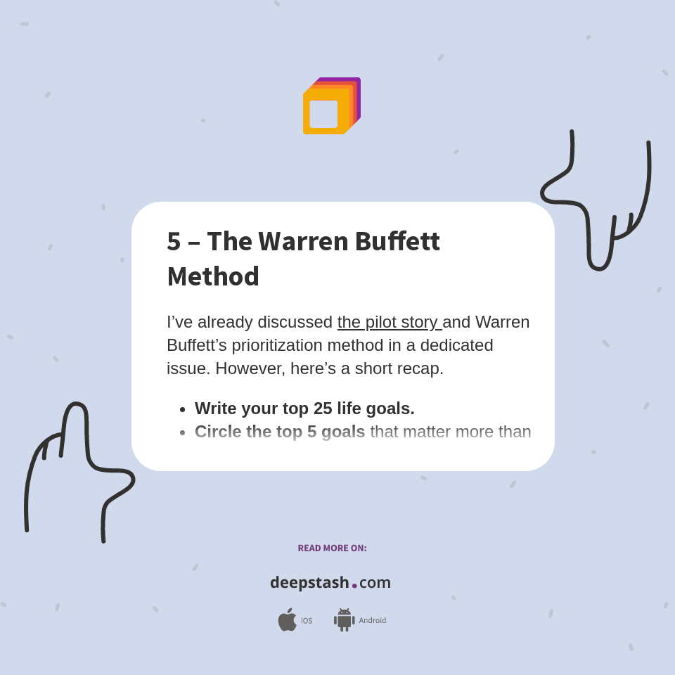 5 – The Warren Buffett Method - Deepstash