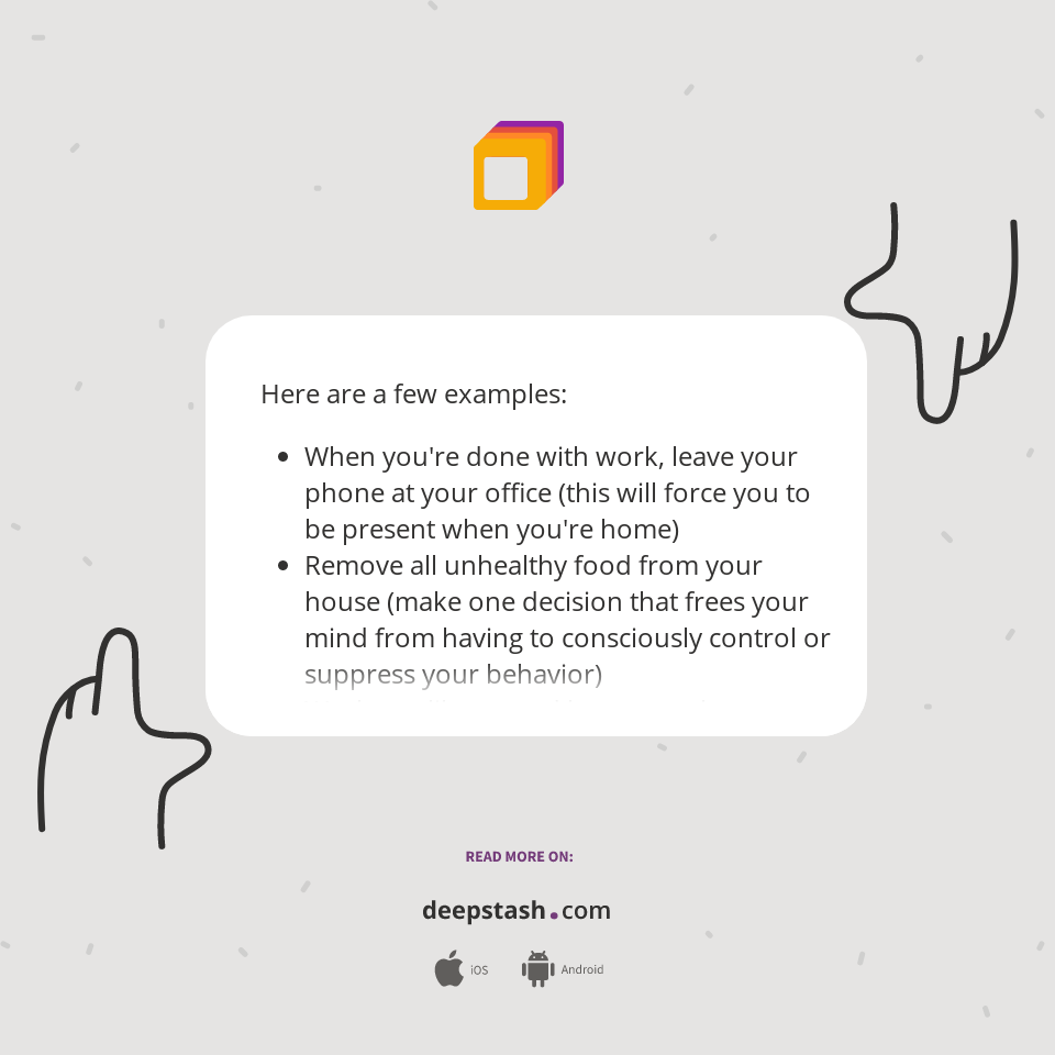 Here are a few examples: When... - Deepstash