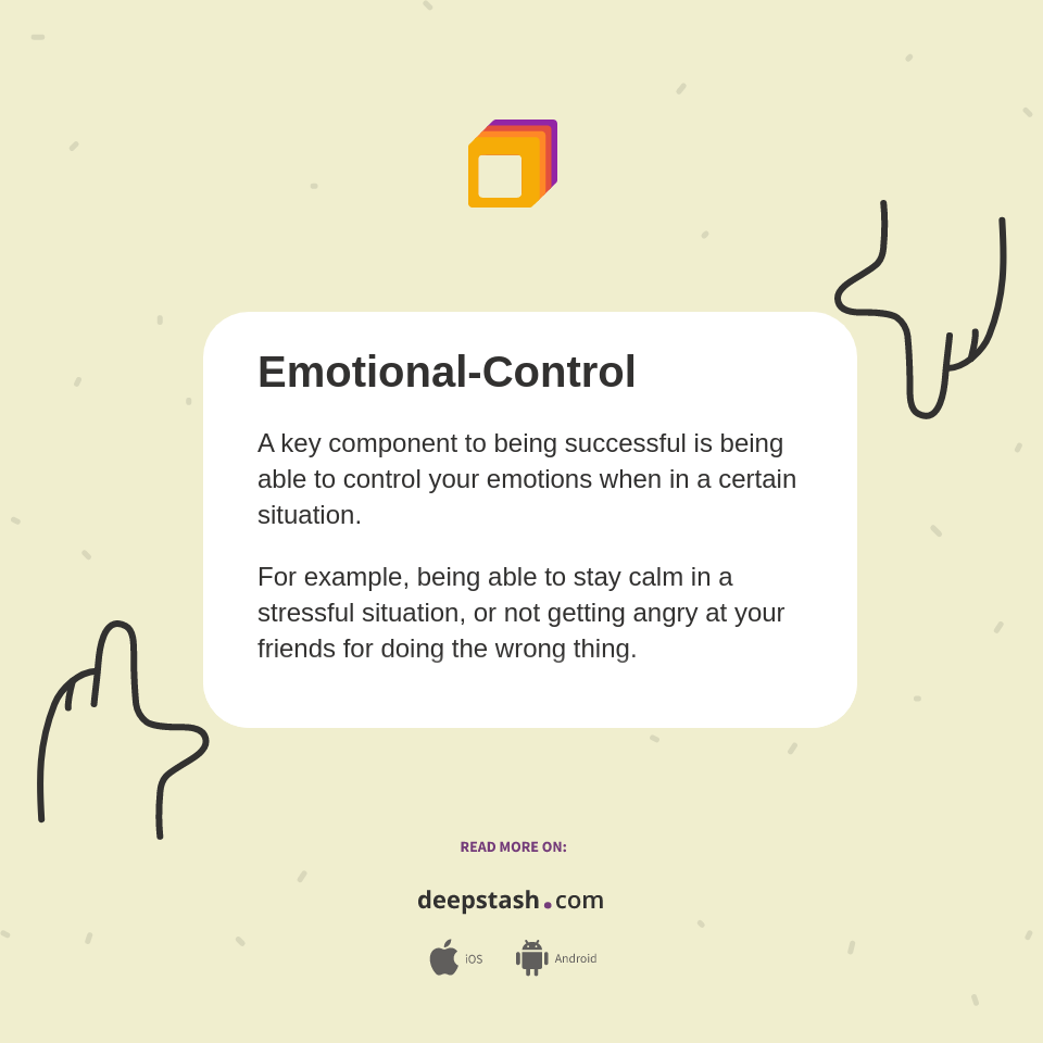 Emotional-Control - Deepstash